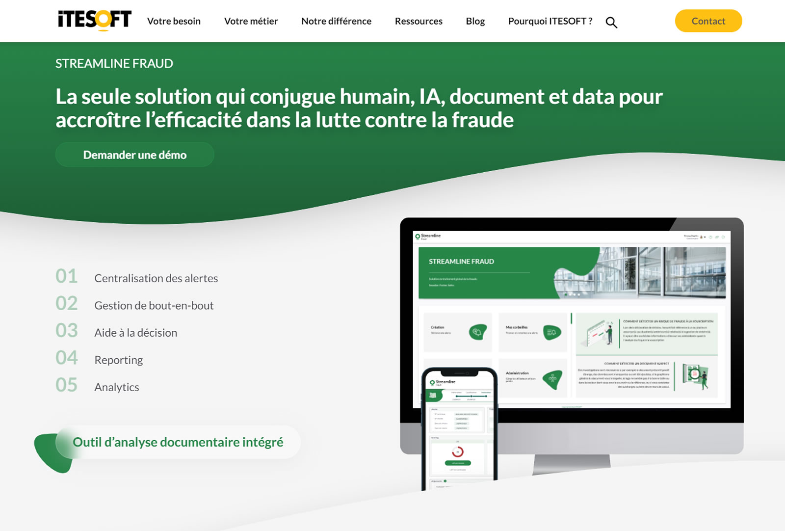 Solution de détection et gestion de fraude - ITESOFT