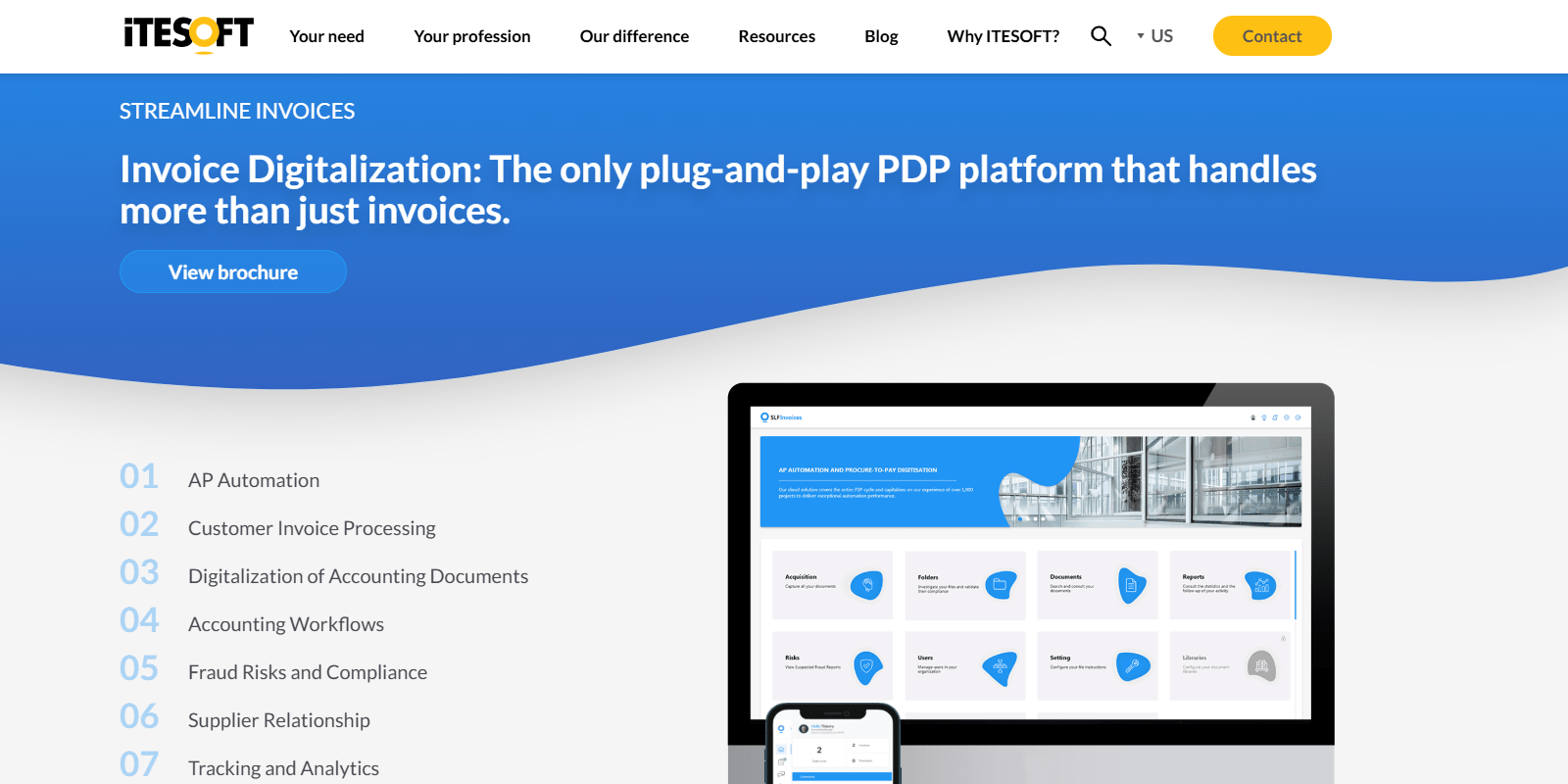 Solution for supplier and customer e-invoicing - ITESOFT