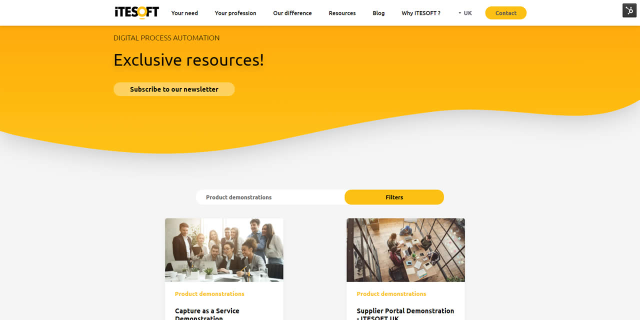 Digital automation product demonstrations - ITESOFT